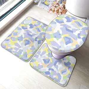 zldxdp 3 pcs set toilet anti slip floor mat cover shower decoration cushion rugs bath entrance doormat