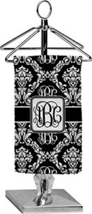 rnk shops monogrammed damask finger tip towel - full print (personalized)