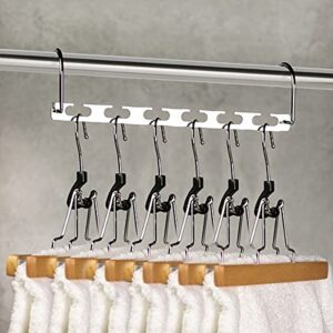 LuxuryFuel Magic Hangers Space Saving Hangers for Clothes Hangers Space Saving Wardrobe Clothing Hanger Oragnizer Closet Space Saver Hangers(4 Pack)