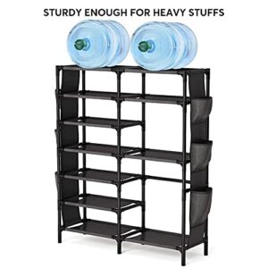 Tribesigns 7 Tiers Shoe Rack 24-30 Pairs Shoe Storage Organizer Non-woven Shoe Shelf Boots Organizer