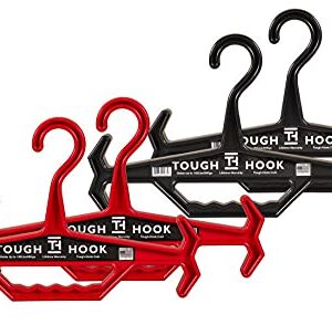 Tough Hook Original Hanger Max Pack Set of 4 | 2 Midnight and 2 Red |USA Made | Multi Pack