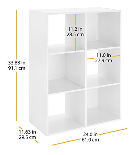 Whitmor 6 White Cube Organizer