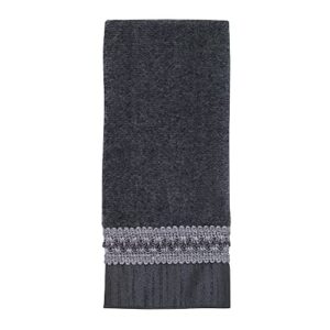 avanti linens braided cuff collection, fingertip towel, granite