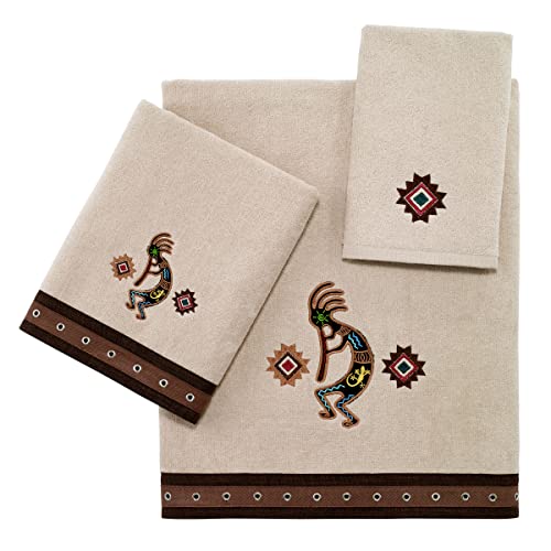 Avanti Linens - Fingertip Towel, Soft & Absorbent Cotton Towel (Navajo Dance Collection)