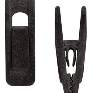 Black Velvet Hanger Clips - 100 Pack