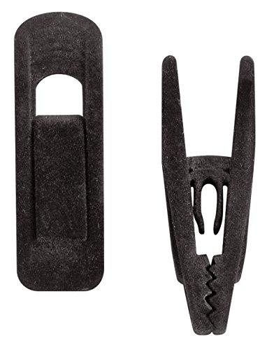 Black Velvet Hanger Clips - 100 Pack