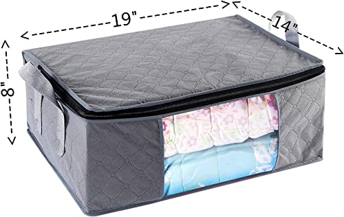 ABO Gear Storage Bins Storage Bags Closet Organizers Sweater Storage Clothes Storage Containers, 3pc Pack