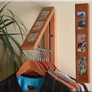 InstaHANGER Picture Perfect Closet Organizer, The Original Folding Drying Rack, Wall Mount