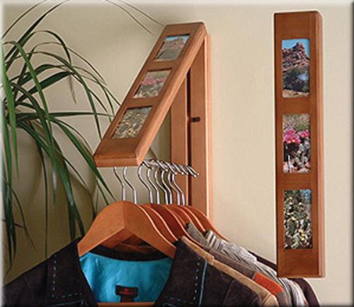 InstaHANGER Picture Perfect Closet Organizer, The Original Folding Drying Rack, Wall Mount