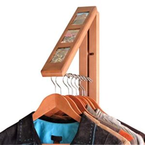 InstaHANGER Picture Perfect Closet Organizer, The Original Folding Drying Rack, Wall Mount