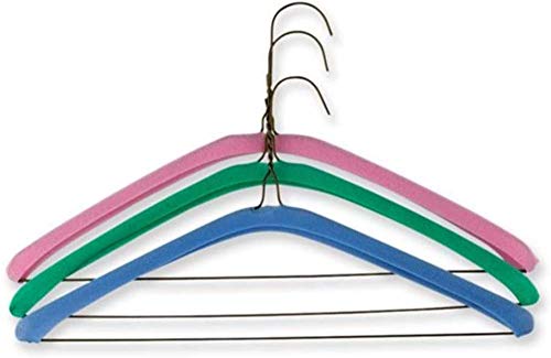 Non Slip Grips Foam Hanger Covers for Metal Wire Clothes Hangers 16 inch (40cm) Hangers NOT Included * Soft Foam Protects Lingerie, Slips, Tank Tops, Spaghetti Straps, Dry Cleaning, Laundry 90 Count