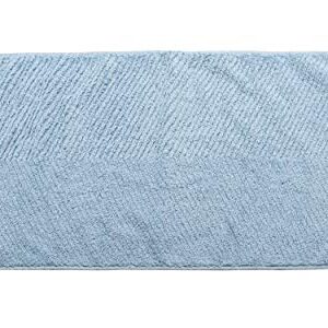 HYBIHYBI Face Towels 100% Cotton Loop Towel with Hanging Ring, Thick Super Absorbent Skincare Washcloths for Bath,Hand,Face,Spa and Gym 13.7 x 30.7 inches(2 Pack) (Light Blue)