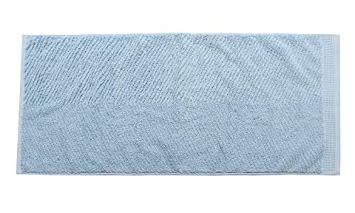 HYBIHYBI Face Towels 100% Cotton Loop Towel with Hanging Ring, Thick Super Absorbent Skincare Washcloths for Bath,Hand,Face,Spa and Gym 13.7 x 30.7 inches(2 Pack) (Light Blue)