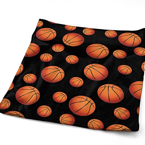 Basketball Hand Towels Microfiber Washcloth Facial Cleansing Face Cloths Super Absorbent Quick Dry Soft Durable Towel for Spa Hair Bath 12x27.5in