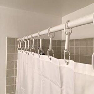 StayDry Systems Extra Long Shower Rings (Institute) (6.0)