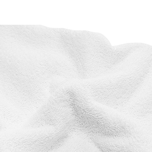 White Washcloths Face Towels for Bath 100% Cotton 13" x 13" (12 Pack)