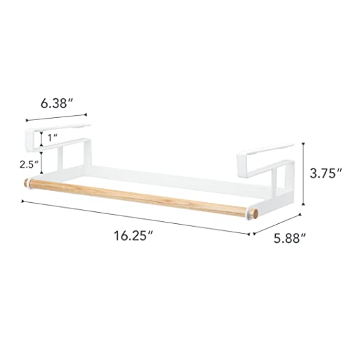 Yamazaki Home Tosca Under-Shelf Hanger Holder closet storage and organization systems, One Size, White