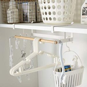 Yamazaki Home Tosca Under-Shelf Hanger Holder closet storage and organization systems, One Size, White