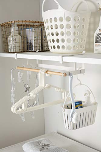 Yamazaki Home Tosca Under-Shelf Hanger Holder closet storage and organization systems, One Size, White