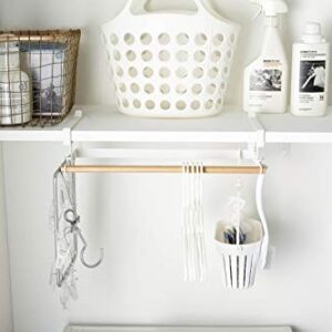 Yamazaki Home Tosca Under-Shelf Hanger Holder closet storage and organization systems, One Size, White