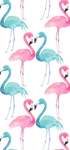 JALIBEI Couples of Flamingos Hand Towel Bath Towels Soft Kitchen Dish Towels 13.6 * 29 for Household Daily Use | Home Decoration | Carry-On Hotel Gym Spa