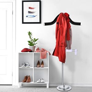 Amyhill Adjustable Shirt Display Height Adjustment, 15.7-27 Inches Height, Adjustable Mannequin Alternative with Display Hanger Strips and skirt Hangers with Adjustable Clips, Jacket Hanger Stand