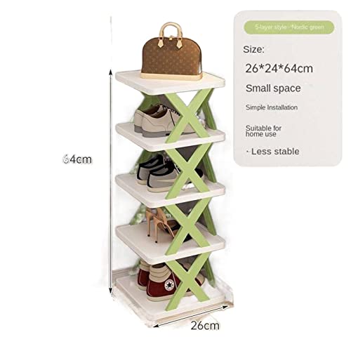 Multi-Layer Simple Shoe Rack Home Doorway Shoe Cabinet Storage Space Saving Small Narrow Shoe Cabinet