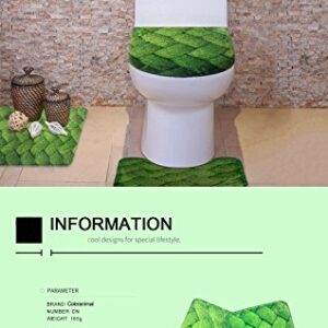 Coloranimal You are My Sunshine Sunflower Design Home Decoration 3 Piece Set U-Shaped Toilet Mat+Area Rug+Toilet Lid Covers