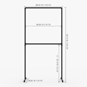 pamo Industrial Design garment rack - LAS- freestanding Coat Rack for Walk-In Wardrobe Wall I Clothes Rack Made of Black Sturdy Pipes freestanding from Water Pipes