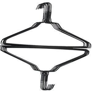 100 Black Wire 18 Standard Shirt Hangers 14.5 Gauge ...