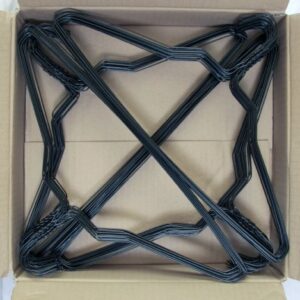 100 Black Wire 18 Standard Shirt Hangers 14.5 Gauge ...