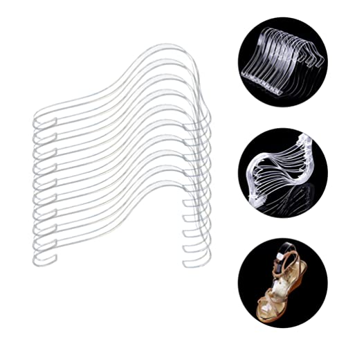 Holibanna Clear Sandals Clear Sandals 10pcs Acrylic Shoe Display Support Clear Sandal Shoes Shaper Rack Shoes Forms Inserts Stand for Shoe Store Retail Shop Home Storage Summer Sandals Summer Sandals