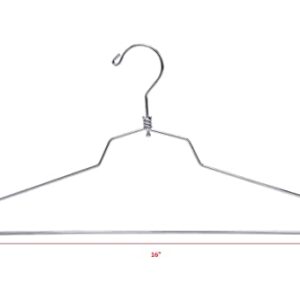 16" Quality Metal Hangers, 30-Pack, Swivel Hook, Stainless Steel Heavy Duty Wire Clothes Hangers, Heavy-Duty Clothes, Jacket, Shirt, Pants, Suit Hangers (30, 16" inch)