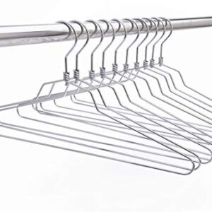 16" Quality Metal Hangers, 30-Pack, Swivel Hook, Stainless Steel Heavy Duty Wire Clothes Hangers, Heavy-Duty Clothes, Jacket, Shirt, Pants, Suit Hangers (30, 16" inch)