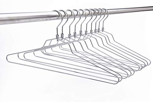 16" Quality Metal Hangers, 30-Pack, Swivel Hook, Stainless Steel Heavy Duty Wire Clothes Hangers, Heavy-Duty Clothes, Jacket, Shirt, Pants, Suit Hangers (30, 16" inch)