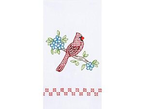 jack dempsey decorative dec hand towel cardinal