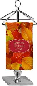 rnk shops fall leaves finger tip towel - full print