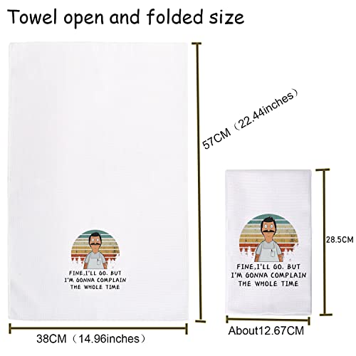 TSOTMO Cartoon TV Show Merchandise Gifts Belcher Kitchen Towel Tina & Louise Towel Gift Couple Gift Burgers Style Kitchen Towel Gift for Bob's Fans (Complain Towel)