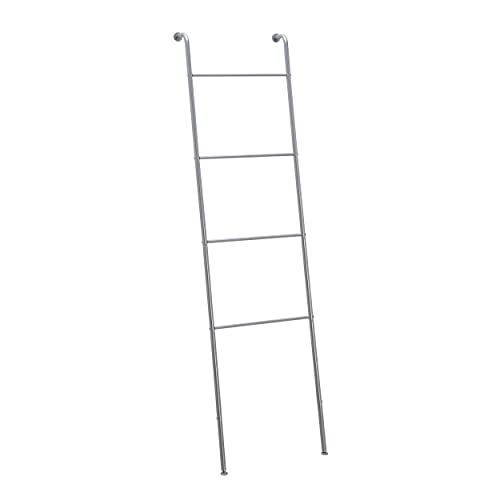 SunnyPoint Classic Home, Bath, Bedroom, Closet Leaning Ladder Rack (SIL)