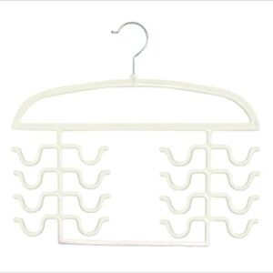 DR. ORGANIZER Closet Hangers for Tanks Tops, Bras, and Cami Tops, USA Patented (8263) White Plastic, 3 Piece