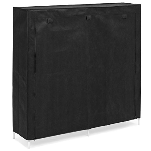 Best Choice Products 6-Tier 36-Shoe Portable Home Shoe Storage Closet Rack w/ Fabric Cover, Black