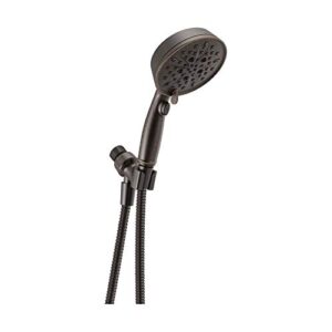 delta 7-spray handheld showerhead with pause in spotshield venetian bronze