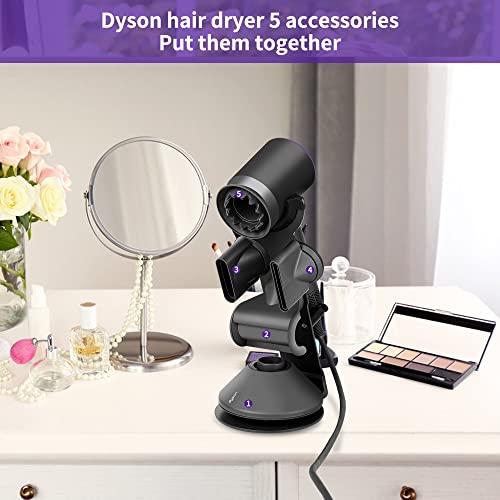 YCHF Supersonic Hair Dryer Holder for Dyson,Blow Dryer Holder,Hair Dryer Holder for Dyson SupersonicAluminum Alloy Bracket, Bathroom Organizer,Size: 30cm x14cm x 16.4cm