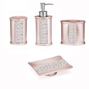 Popular Bath Sinatra Bath Set, 4PC, Blush