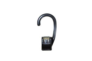 nahanco 610pb black plastic, boot clip hanger (pack of 100)