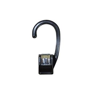 NAHANCO 610PB Black Plastic, Boot Clip Hanger (Pack of 100)