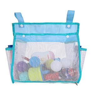 bath toy storage bag with 2 hooks, mesh bath toy organizer, hanging bath toy holder, bathtub storage bag multi-use net bags bathtub toy holder large capacity storage bag for bathroom bedrooms type 4