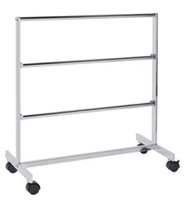 sswbasics chrome storage clothing rack with hanger bars - 3 bars for rack included