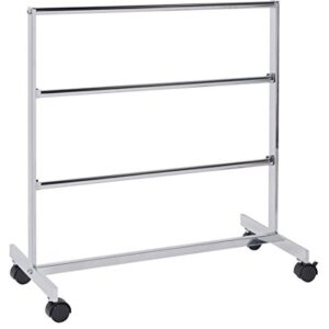 SSWBasics Chrome Storage Clothing Rack with Hanger Bars - 3 Bars for Rack Included