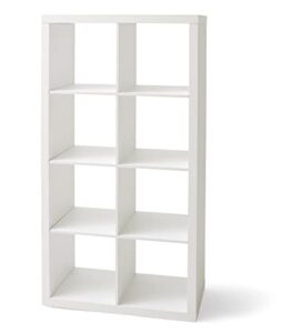 jandh 8-cube storage organizer (color : white texture)